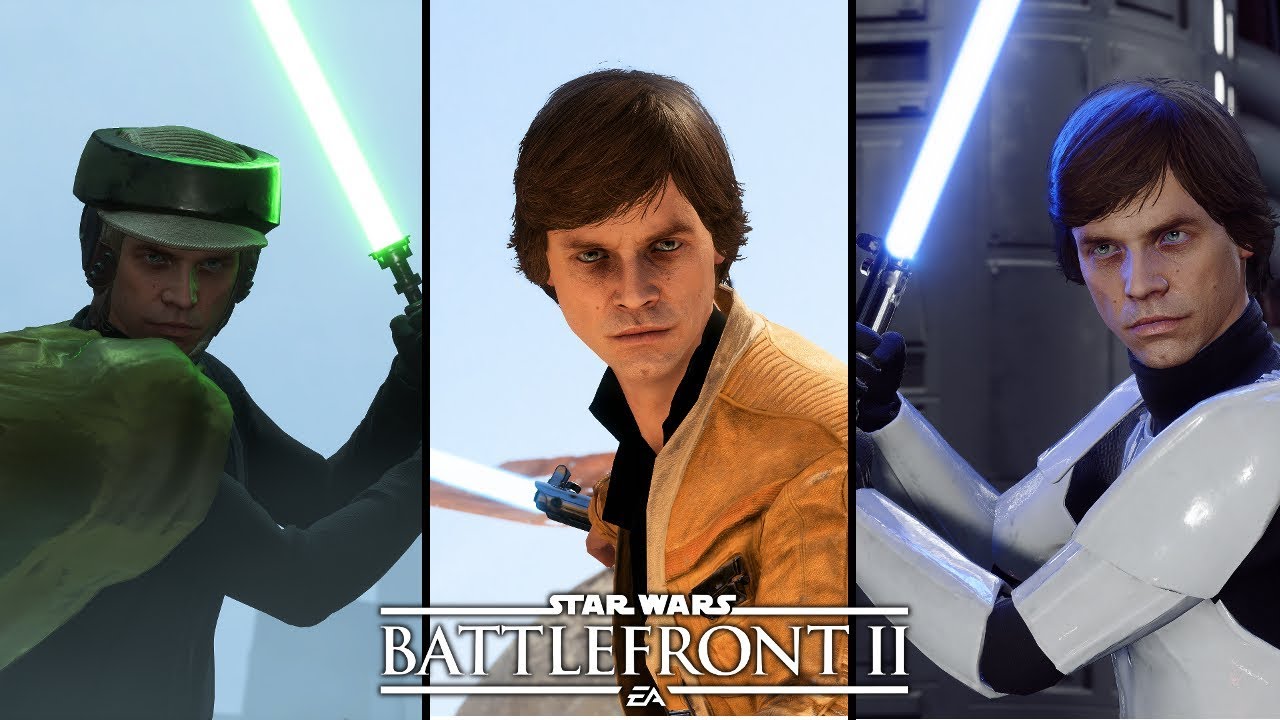 3 Luke Skywalker Skins! - Star Wars Battlefront 2 Mods - YouTube