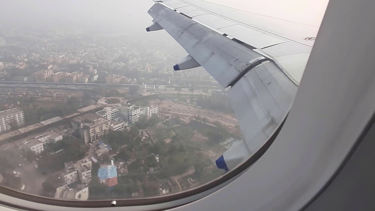 Patna Airport | Aerial view of Patna | Aeroplane landing in Patna ...