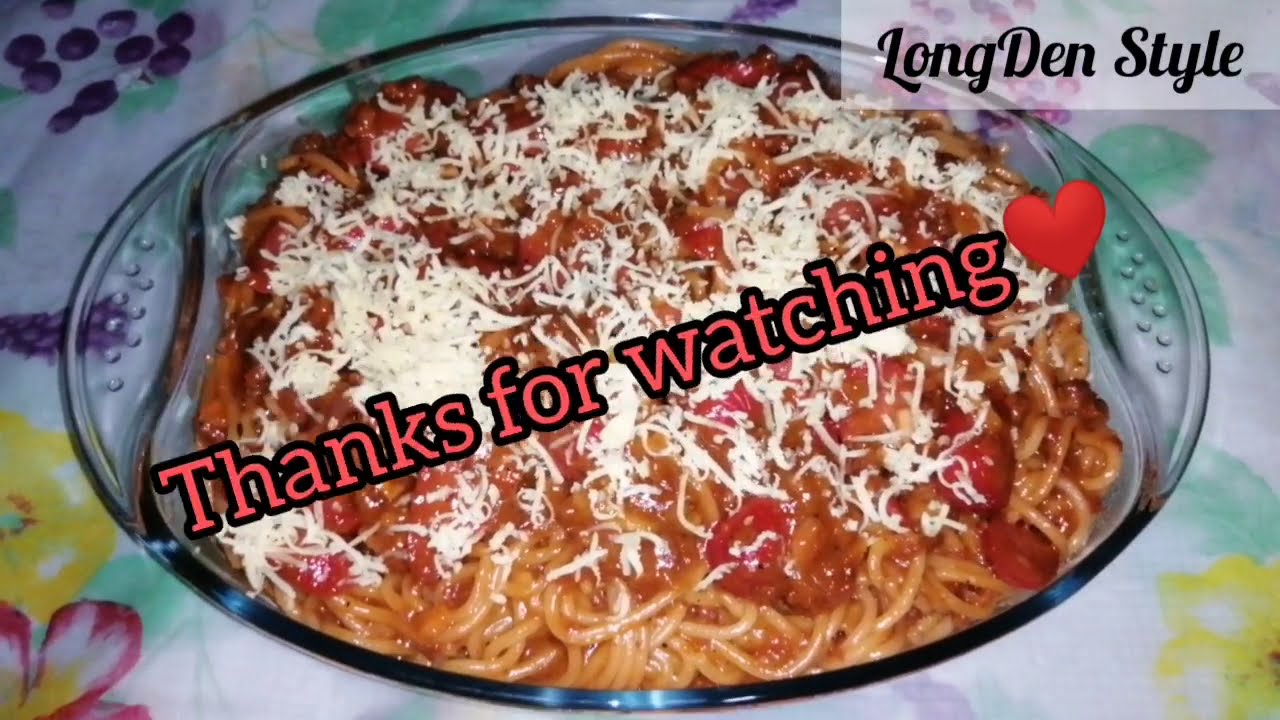 My Spaghetti with Garlic Longganisa - YouTube