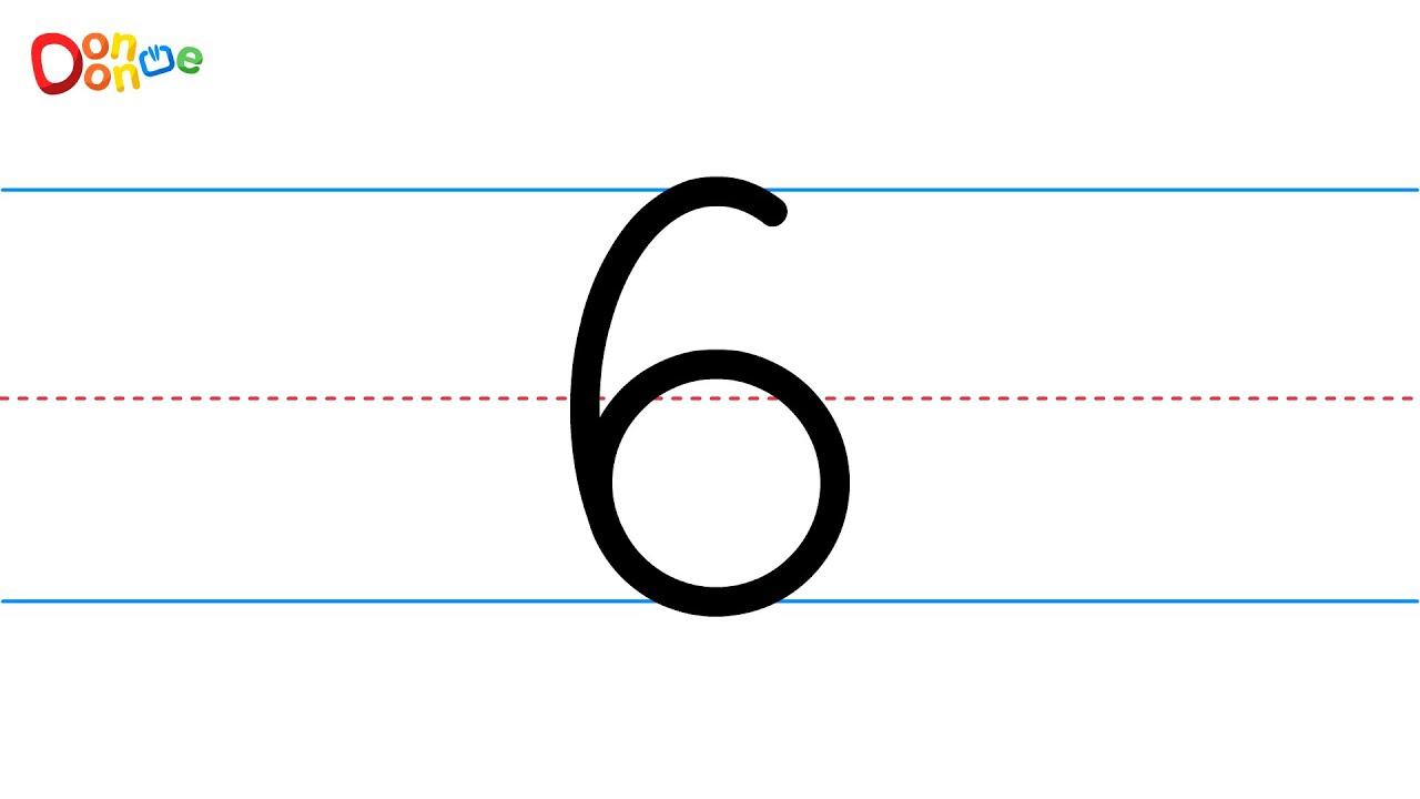 Learn How to Write the Number 6 - DonDonMe Kids TV - YouTube