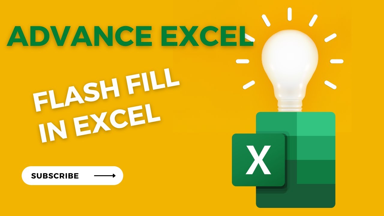 Excel Tips 1 Flash Fill Youtube