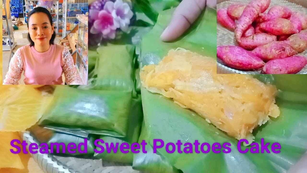 Steamed Sweet Potatoes Cake,Delicious ,Dessert - YouTube