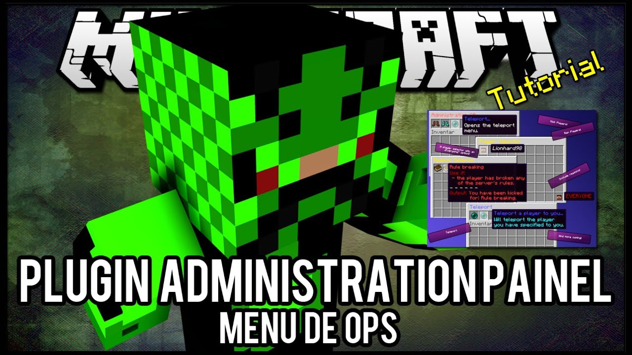 [Tutorial]Administration Painel - Menu de OPs Minecraft - YouTube