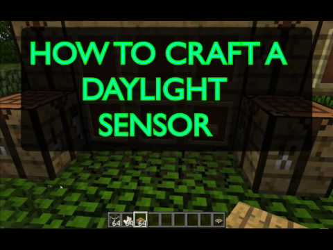 Minecraft Help HOW TO CRAFT A DAYLIGHT SENSOR! - YouTube
