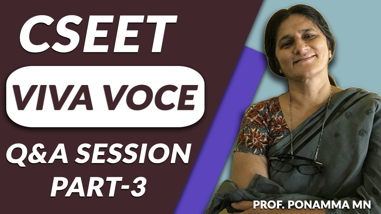 CSEET Viva Voce : Q&A (3rd) Session - YouTube