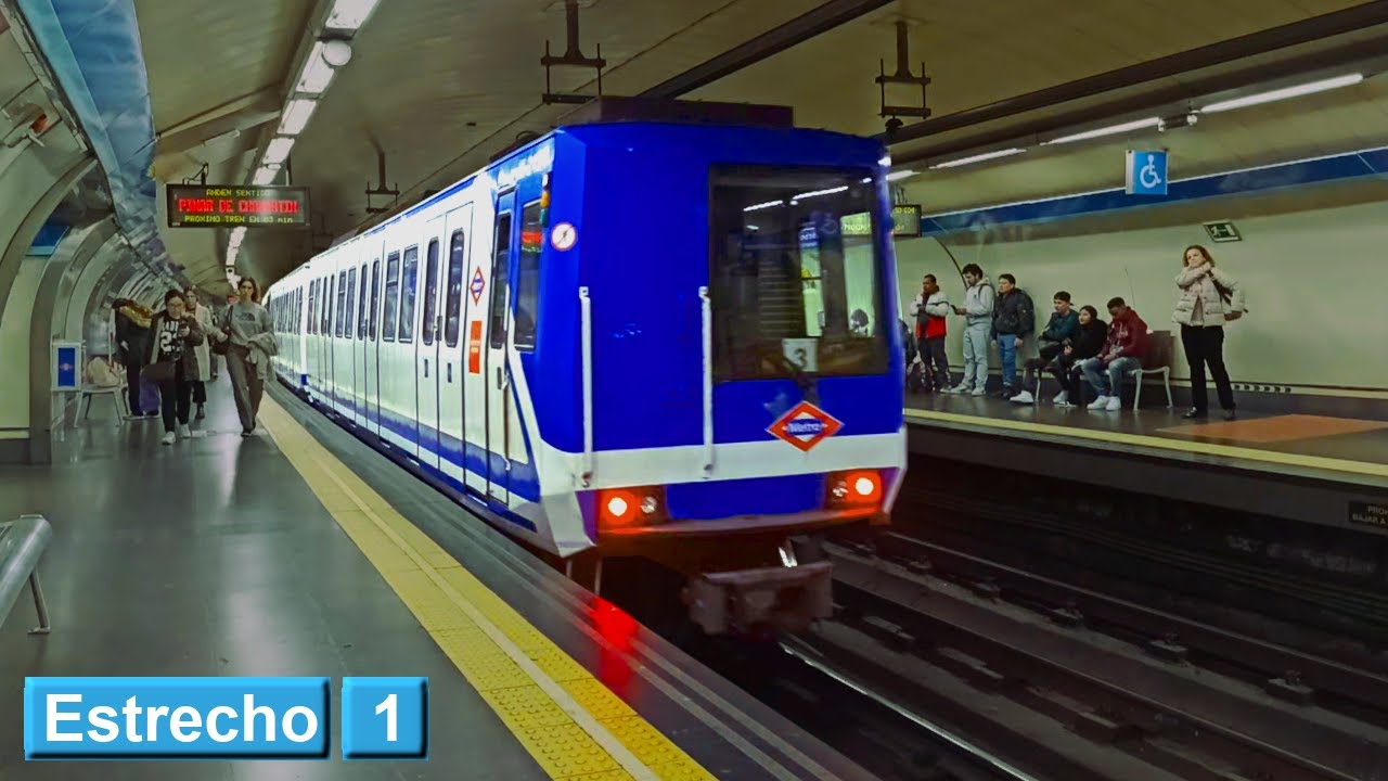 Estrecho L1 : Metro de Madrid ( Serie 2000A ) - YouTube