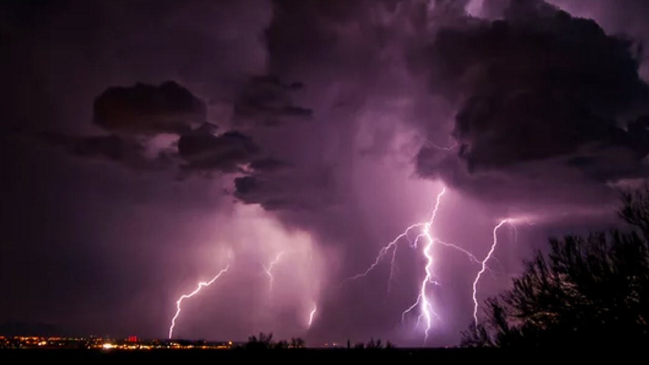 Heavy Thunderstorm Sounds ⚡ Relaxing Rain, Thunder & Lightning Ambience ...