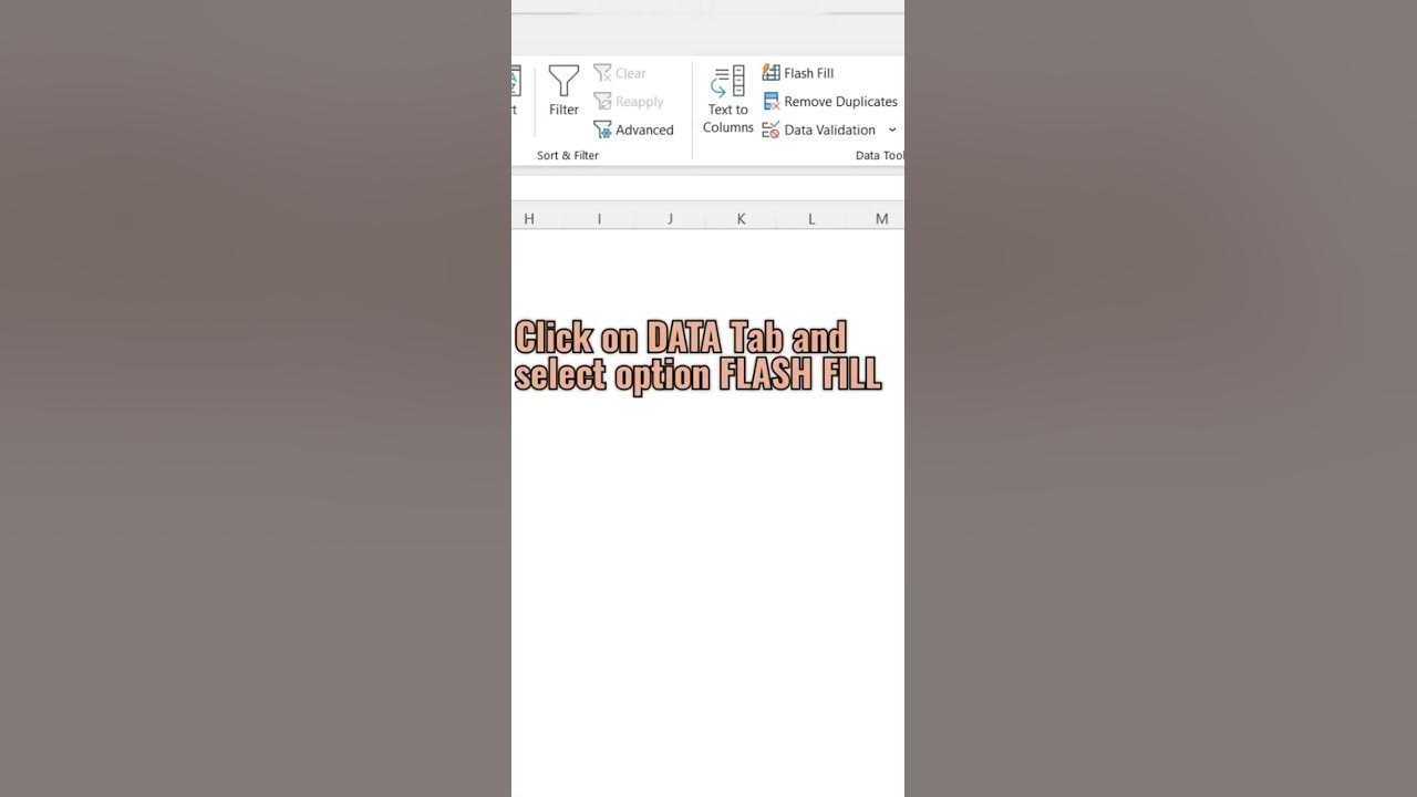 How To Use Very Interesting Command Flash Fill Excel Exceltech Excelacademy Tricks
