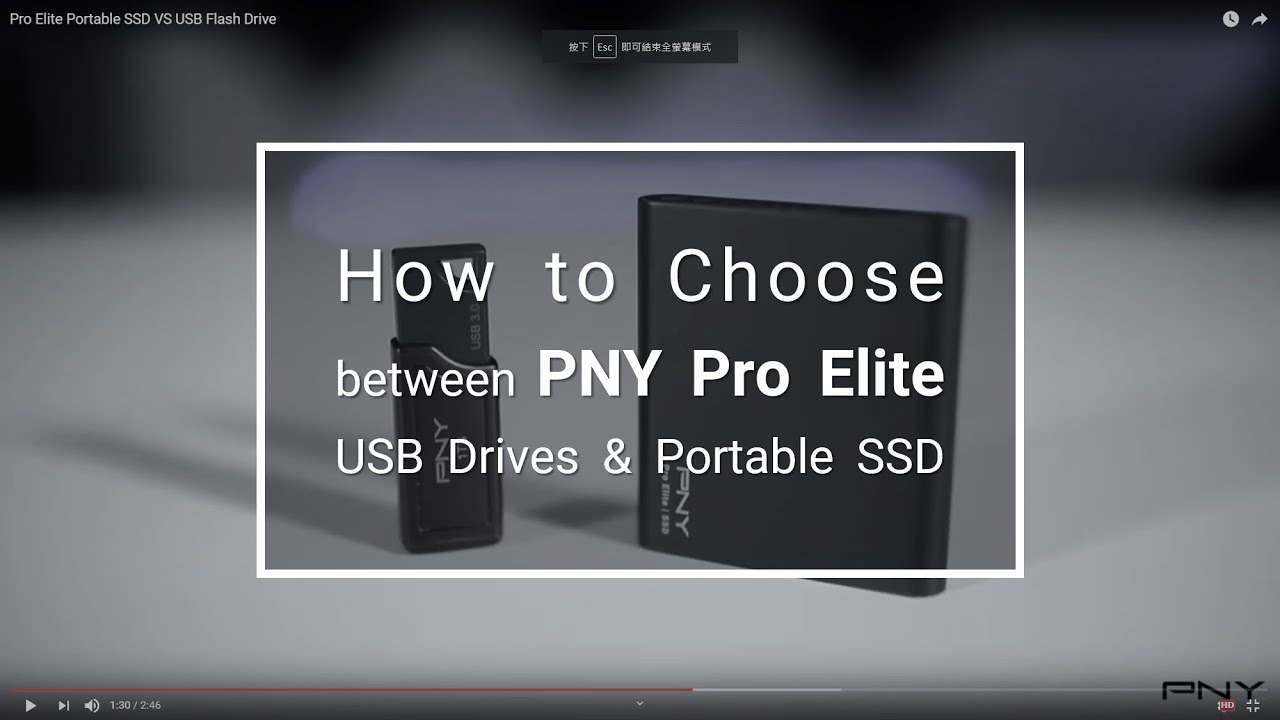 How to Choose between PNY Pro Elite USB Drives & Portable SSD - YouTube