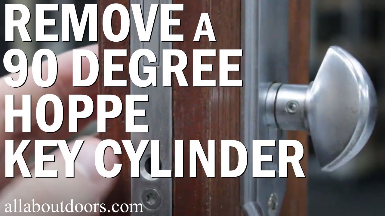 How to Remove a 90 Degree Hoppe Key Cylinder - YouTube