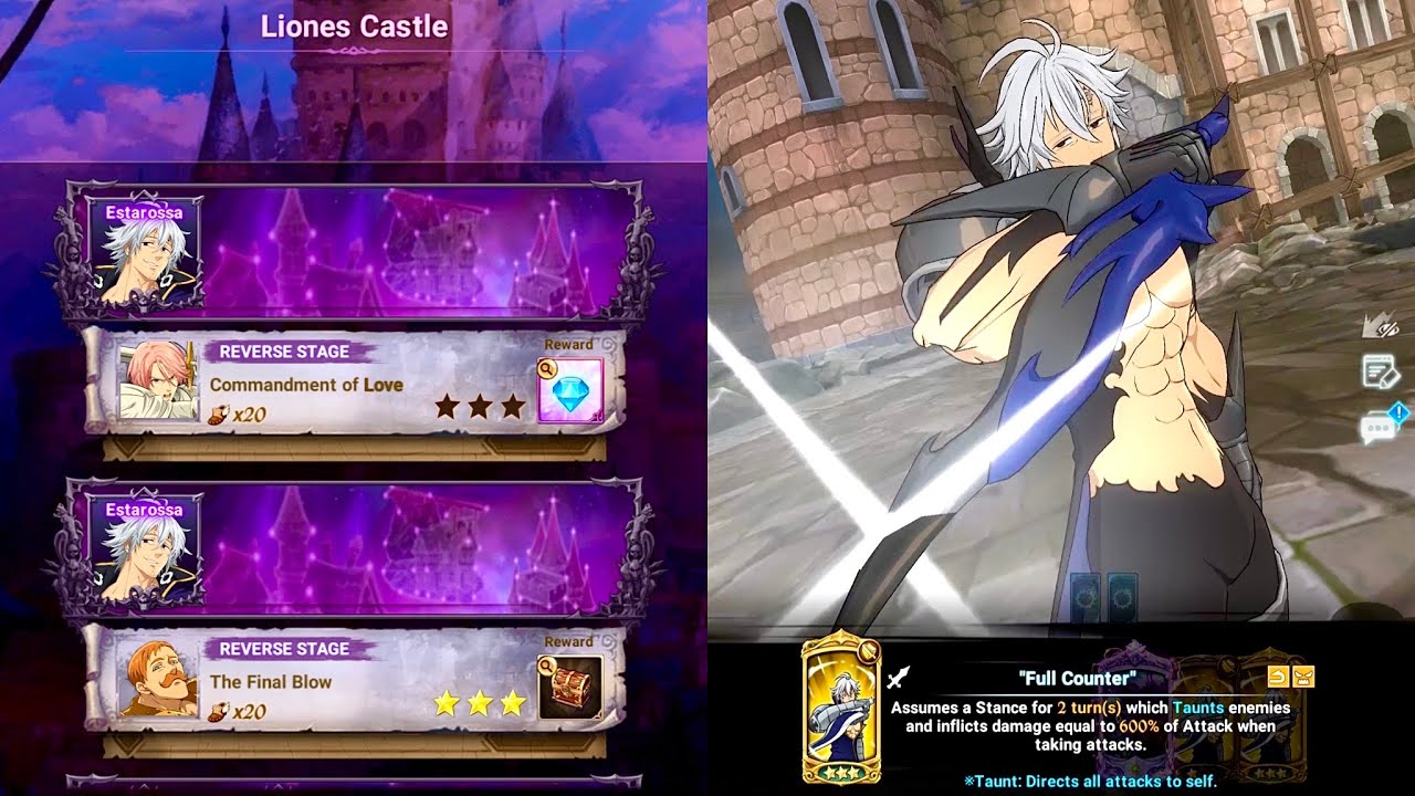 Estarossa | Liones Castle | Reverse Stage Season 3 | 7DS Grand Cross ...