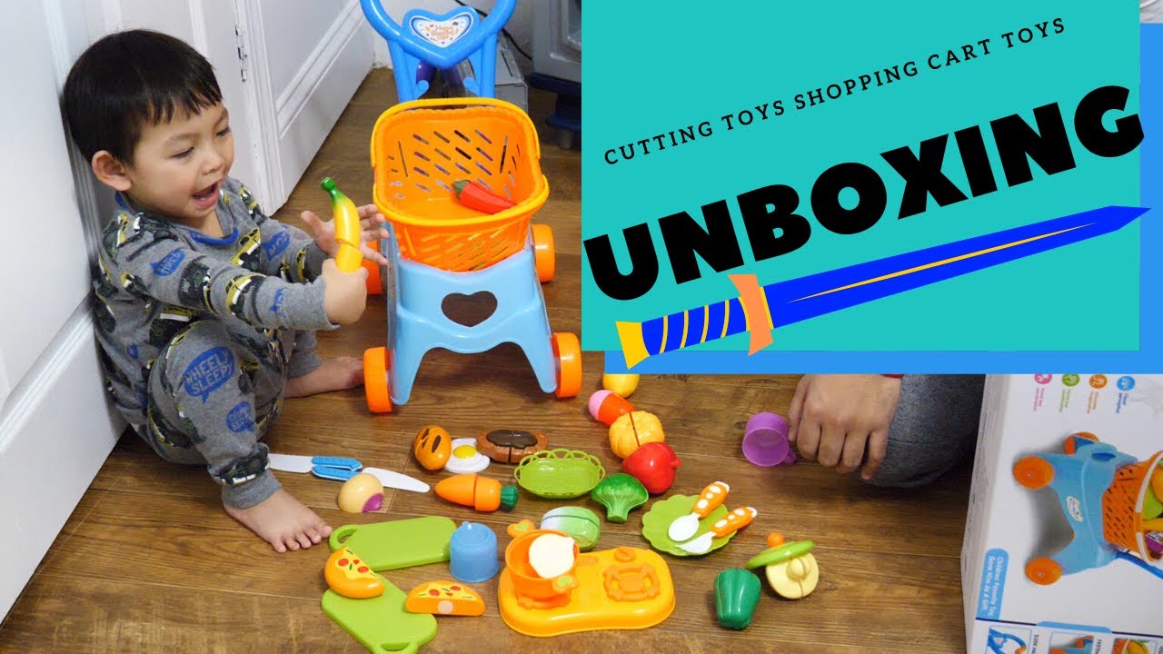 LEO SHOPPING CART TOY UNBOX - YouTube