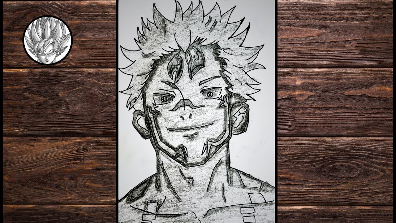 Quick and Easy Tutorial for Drawing Sukuna: Anime Style jujutsu kaisen ...