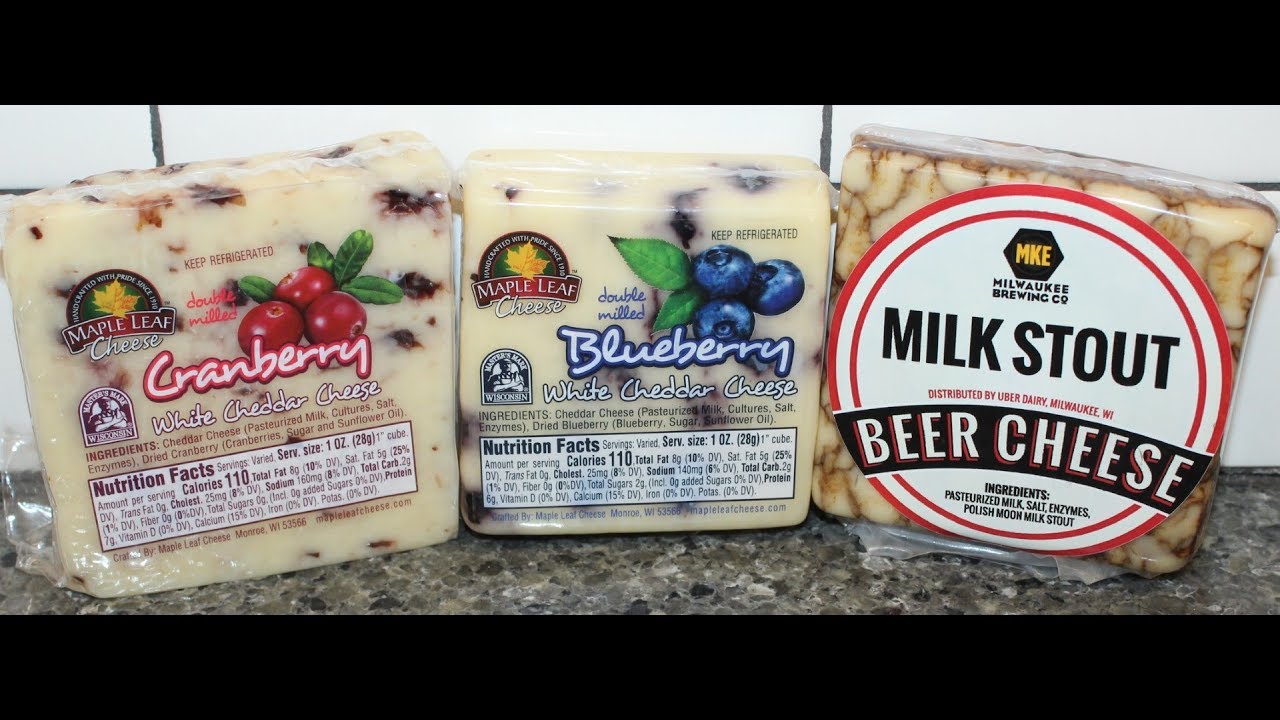 Maple Leaf Cheese Cheddar Cheese Cranberry & Blueberry White, Milwaukee ...