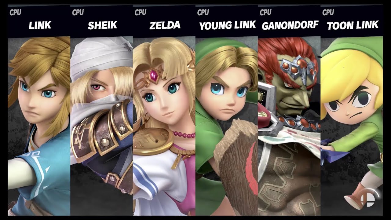 Super Smash Bros. Ultimate - The Legend of Zelda Elimination Tournament ...