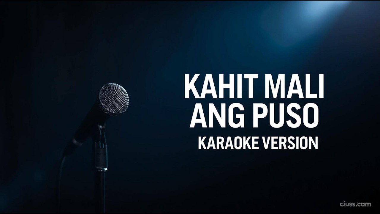 Kahit Mali Ang Puso (Karaoke Version) | Warren Bruce Cover - YouTube