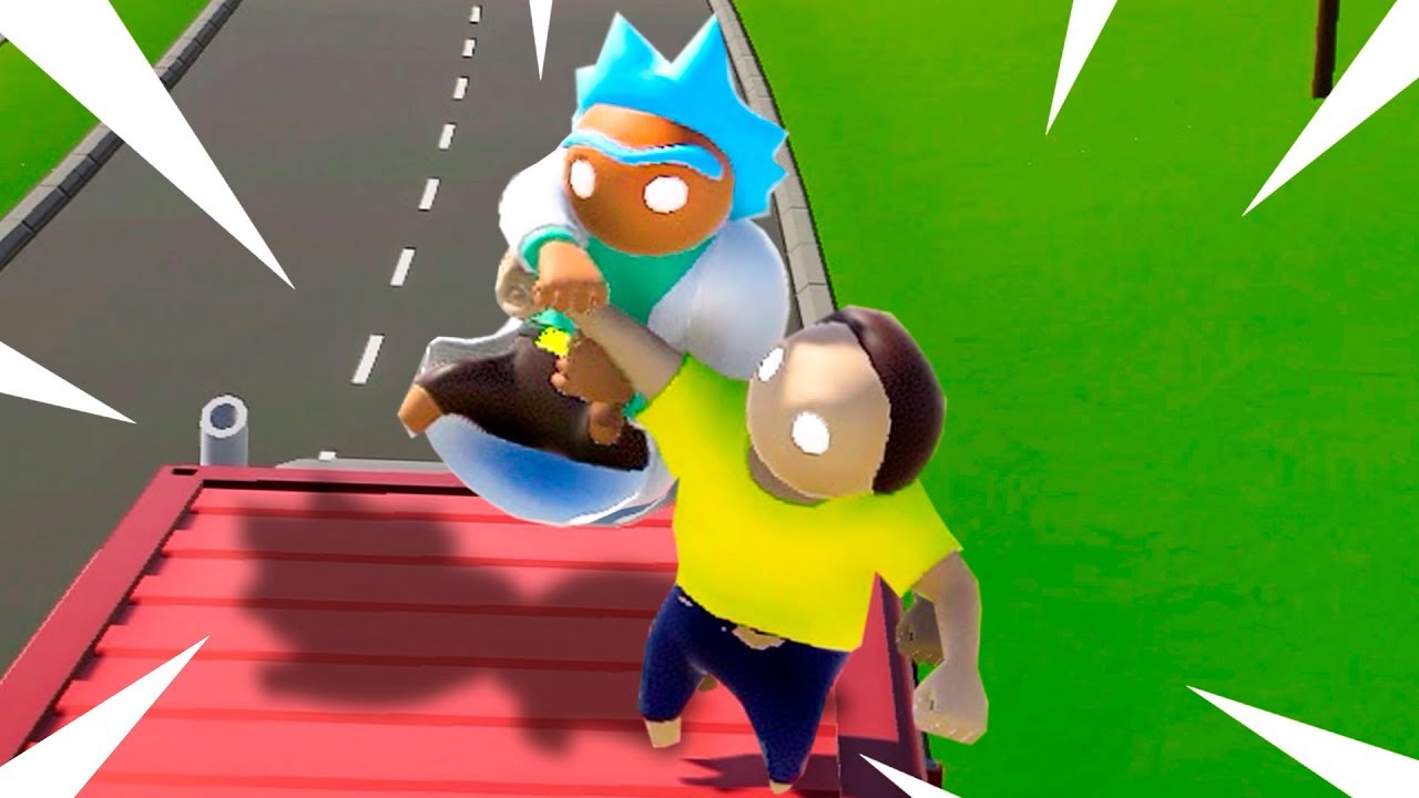 RICK VS MORTY MASSINHA DE MODELAR! - Gang Beasts - mike - - YouTube