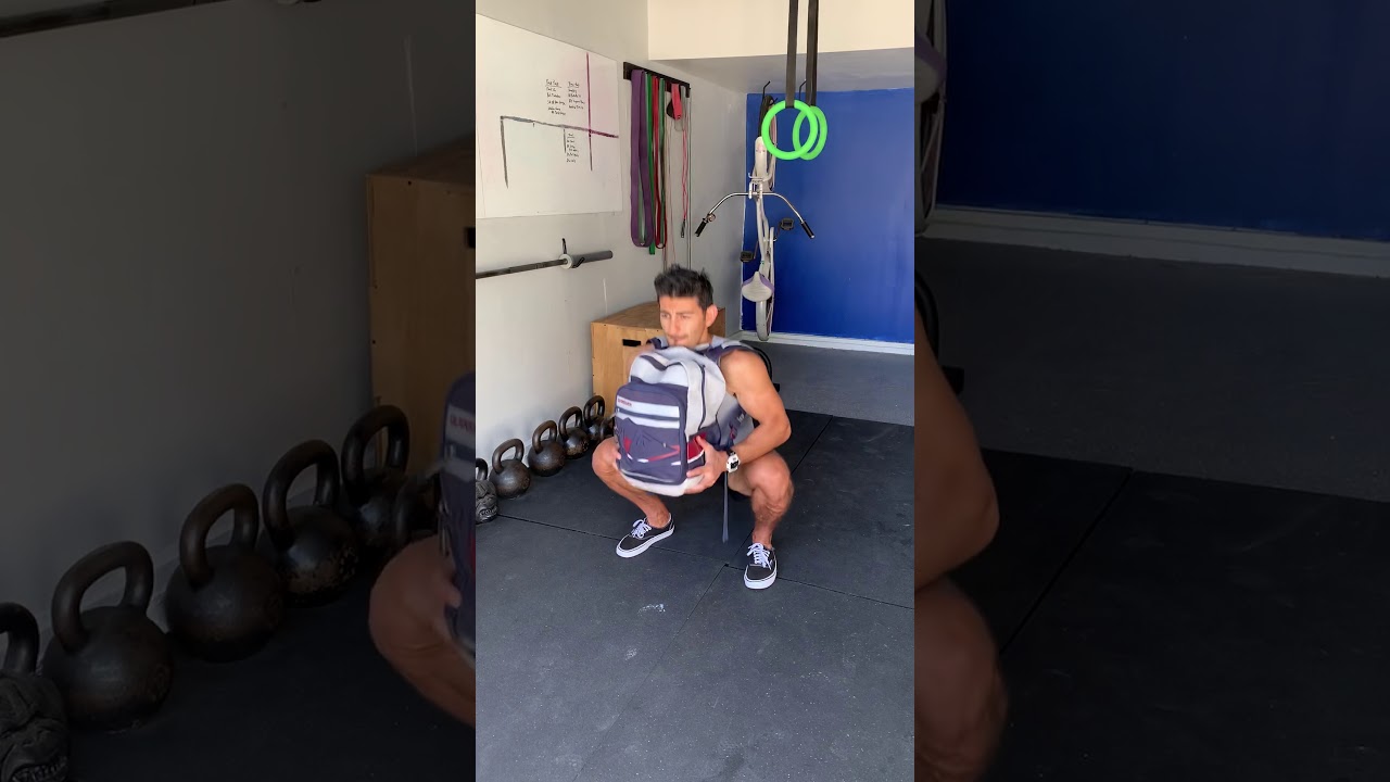 Front Squat with Backpack - YouTube