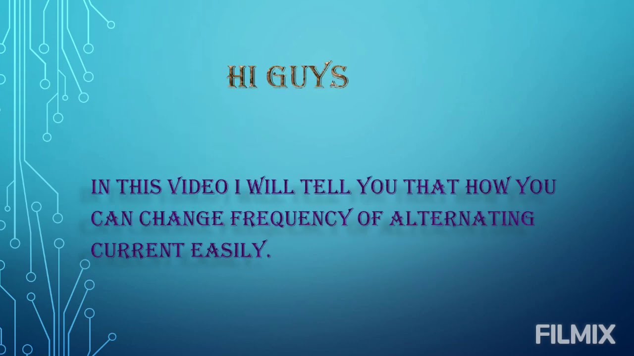 How To Change Frequency Of AC Current YouTube How To Change Frequency Of AC Current YouTube