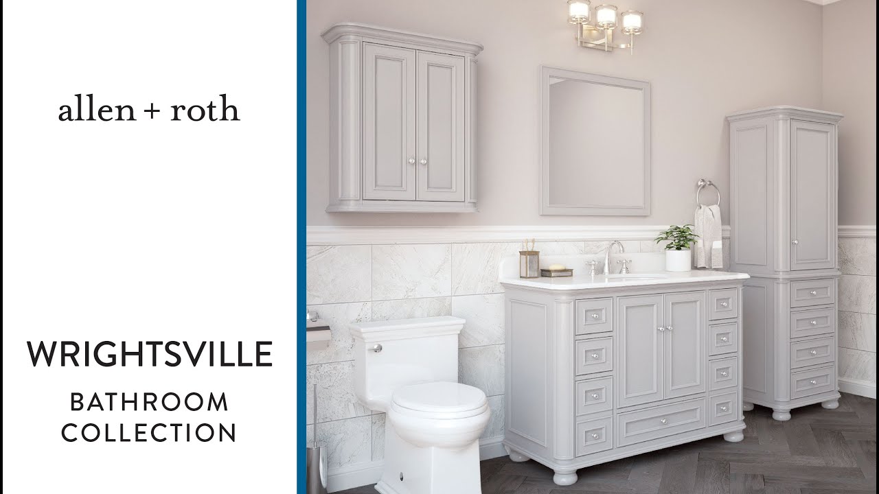 Allen + Roth Wrightsville Bathroom Collection - YouTube