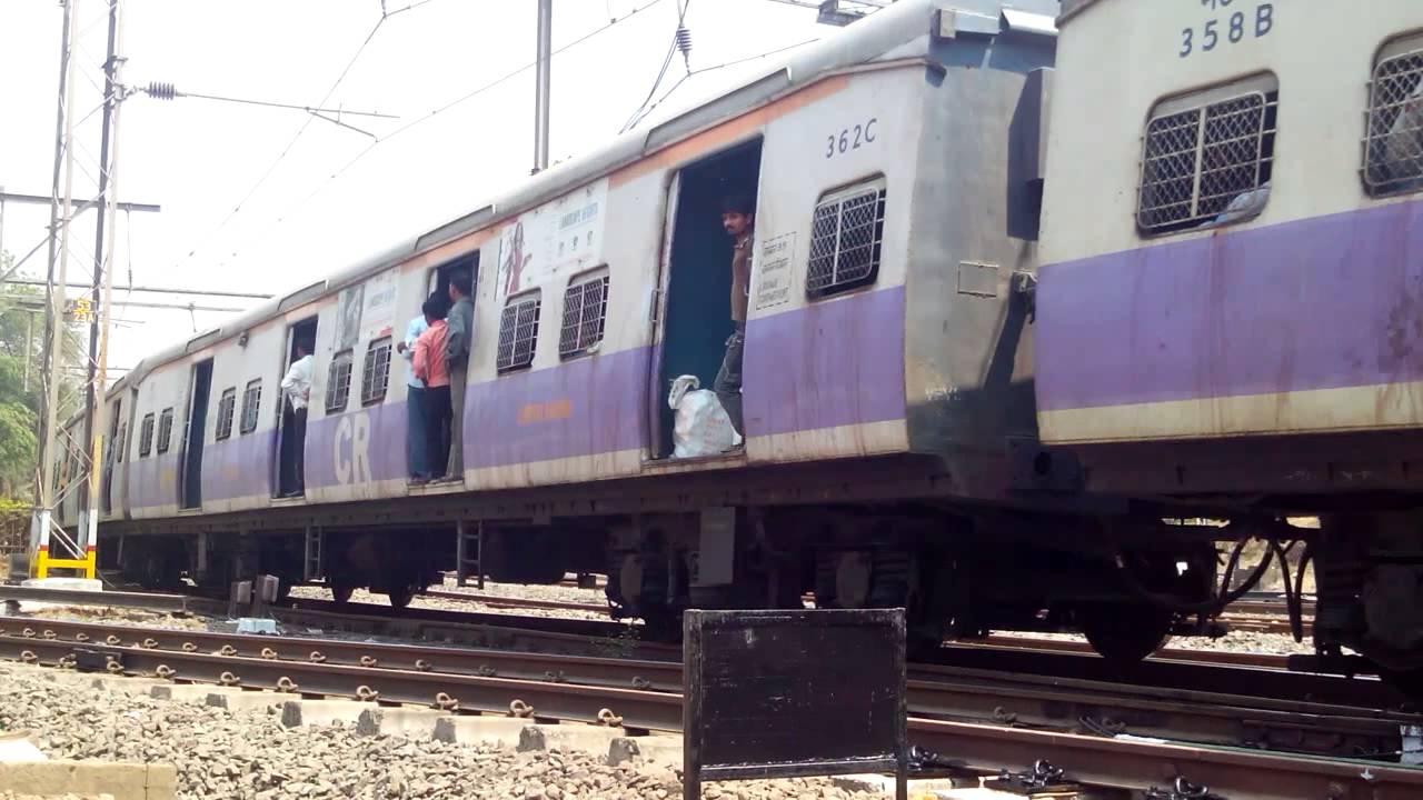 AMBERNATH LOCAL AT KALYAN RAILWAY CROSSING - YouTube