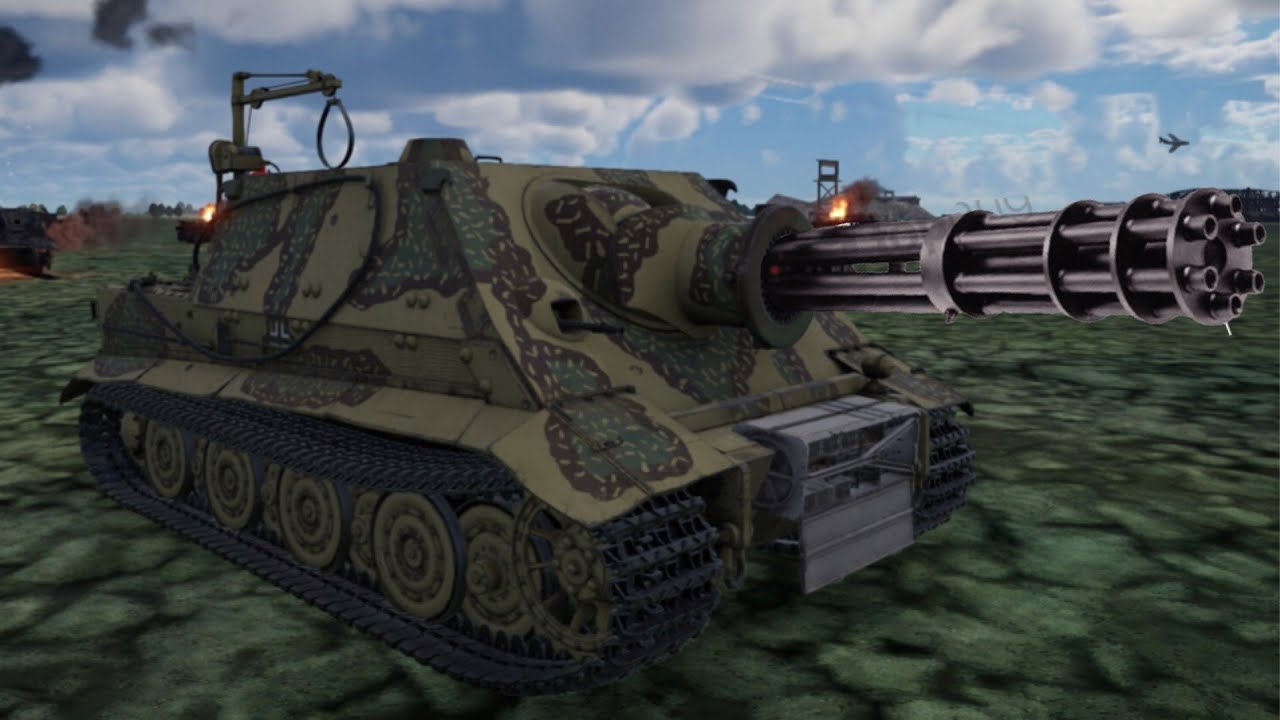 STURMTIGER 380MM MINIGUN - War Thunder - YouTube