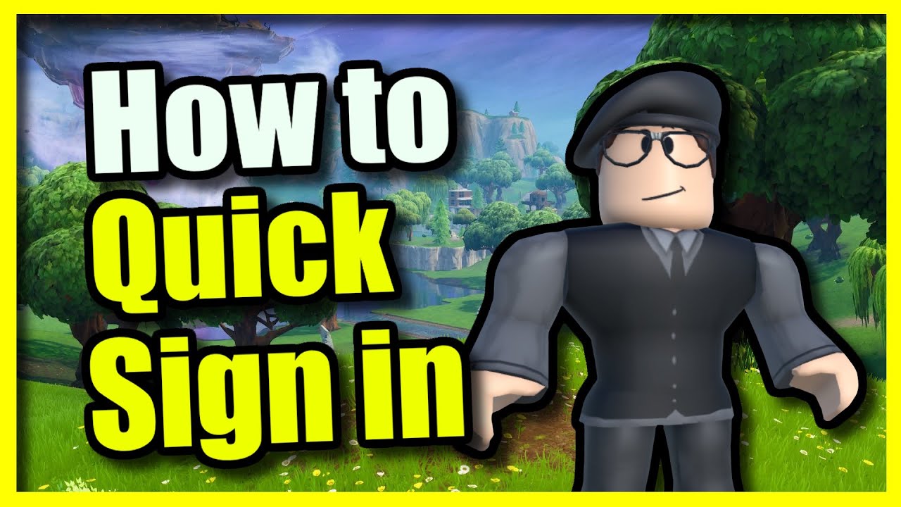 How To Use Quick Login On Roblox Console or PC (Easy Method) - YouTube