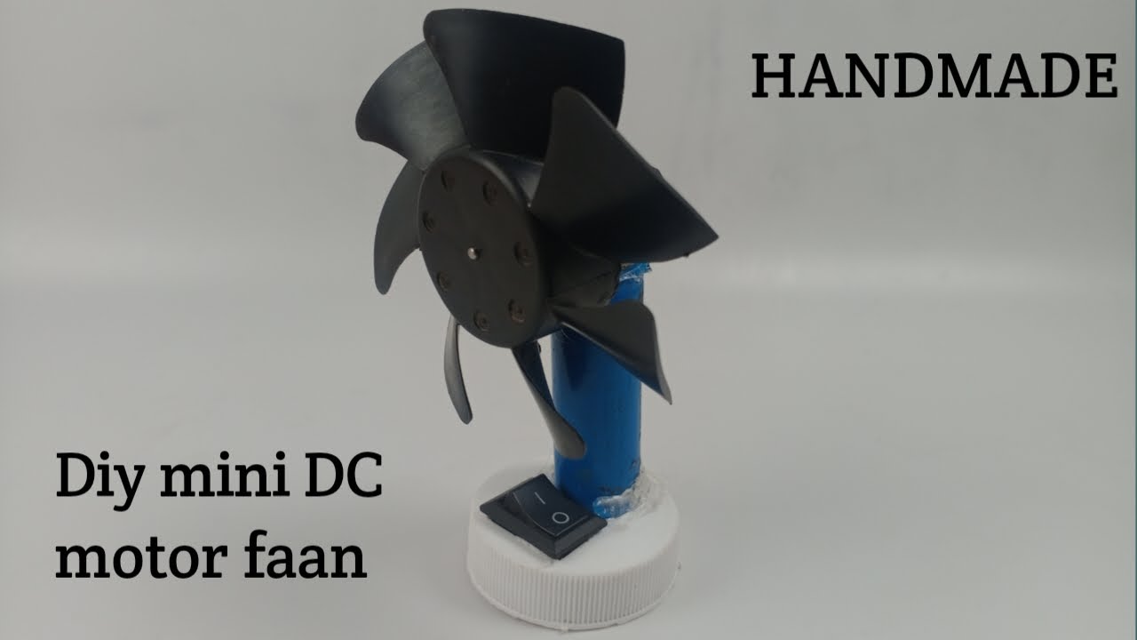 How to make mini dc motor fan project||handmade diy faan - YouTube