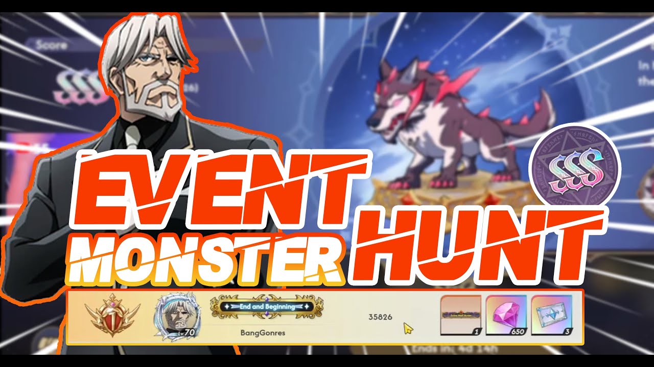 SEBAS MENGGILA 35K POINT DI EVENT MONSTER HUNT "SABRE WOLF" - OVERLORD ...