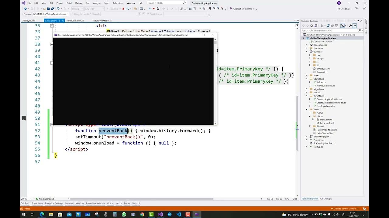 Disable back Button of Browser in ASP.NET MVC | CORE | JQuery | JavaScript - YouTube