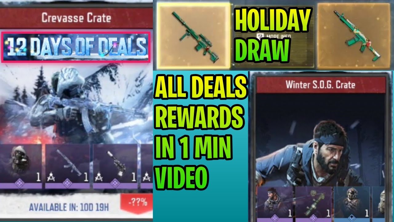CODM DEAL ON HOLIDAYS DRAW AK47 FROSTBRAND GHOST BUNDLE ALL DEALS IN 12 ...