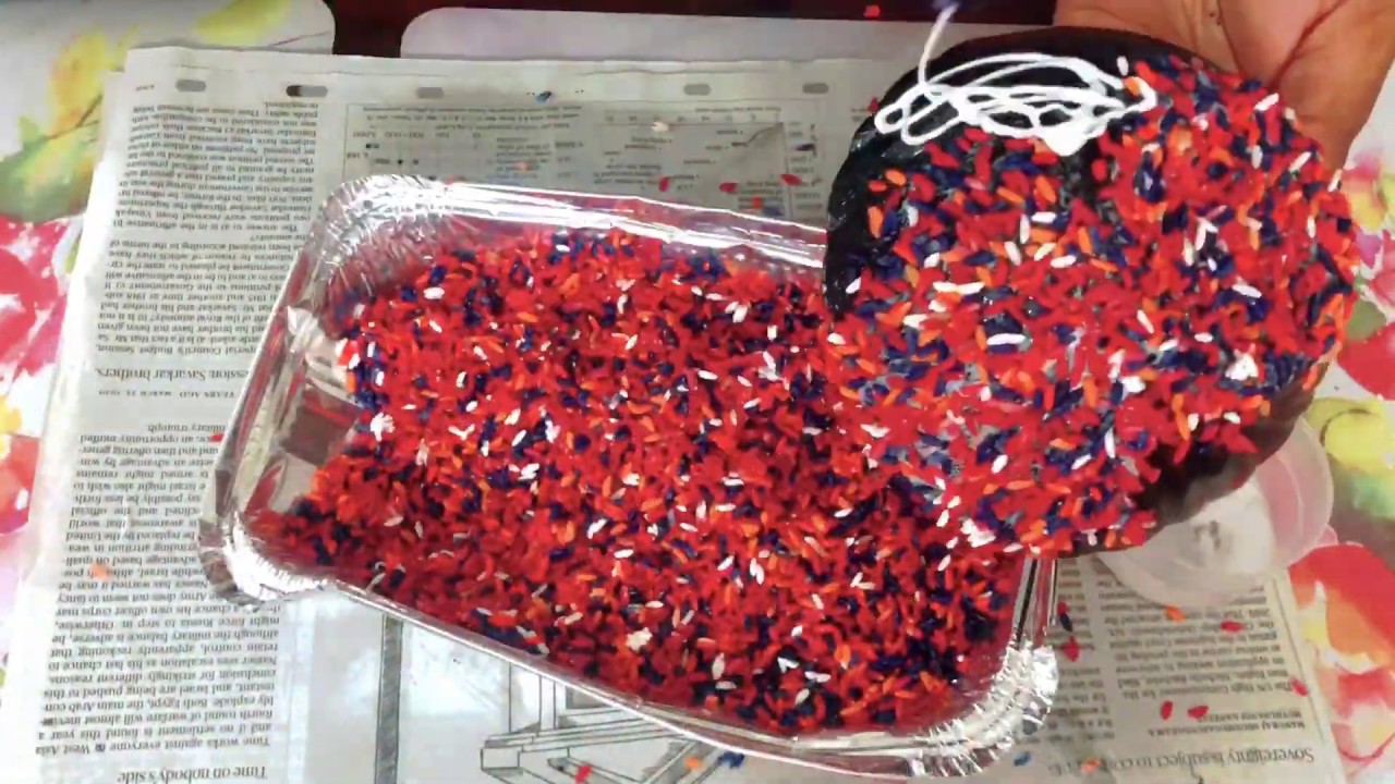 Raw rice craft | Craft out of waste raw rice | DIY | Sana's pretty lil ...