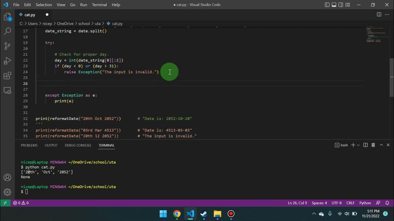 CS112 Lab 10 (Exception Handling) - YouTube