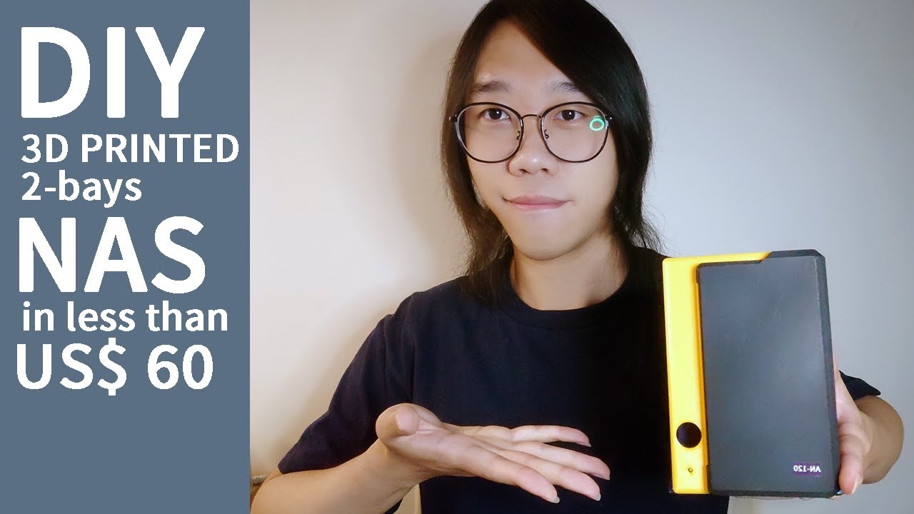 DIY 3D Printed 2 bays NAS - 2023 Update Design - YouTube