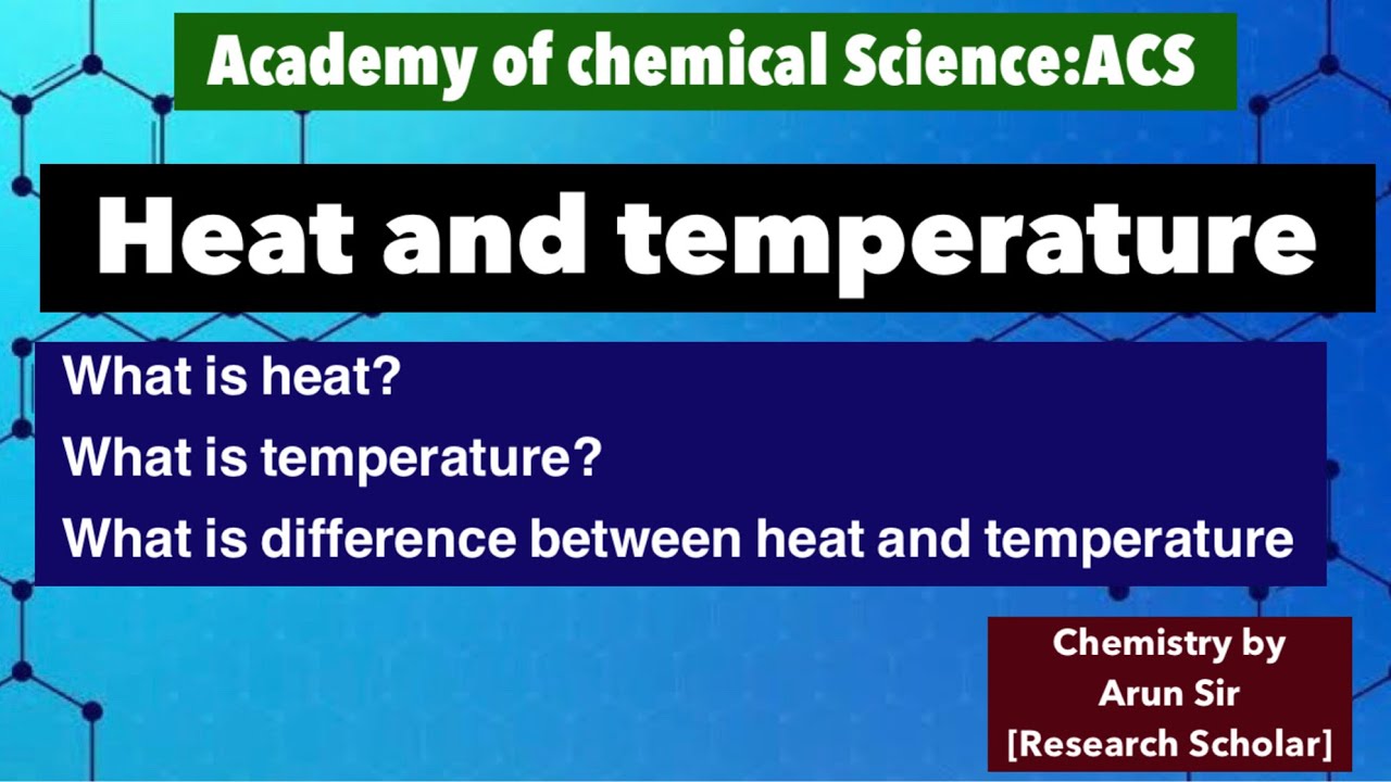 Heat and Temperature | Explanation of temperature at macroscopic and ...