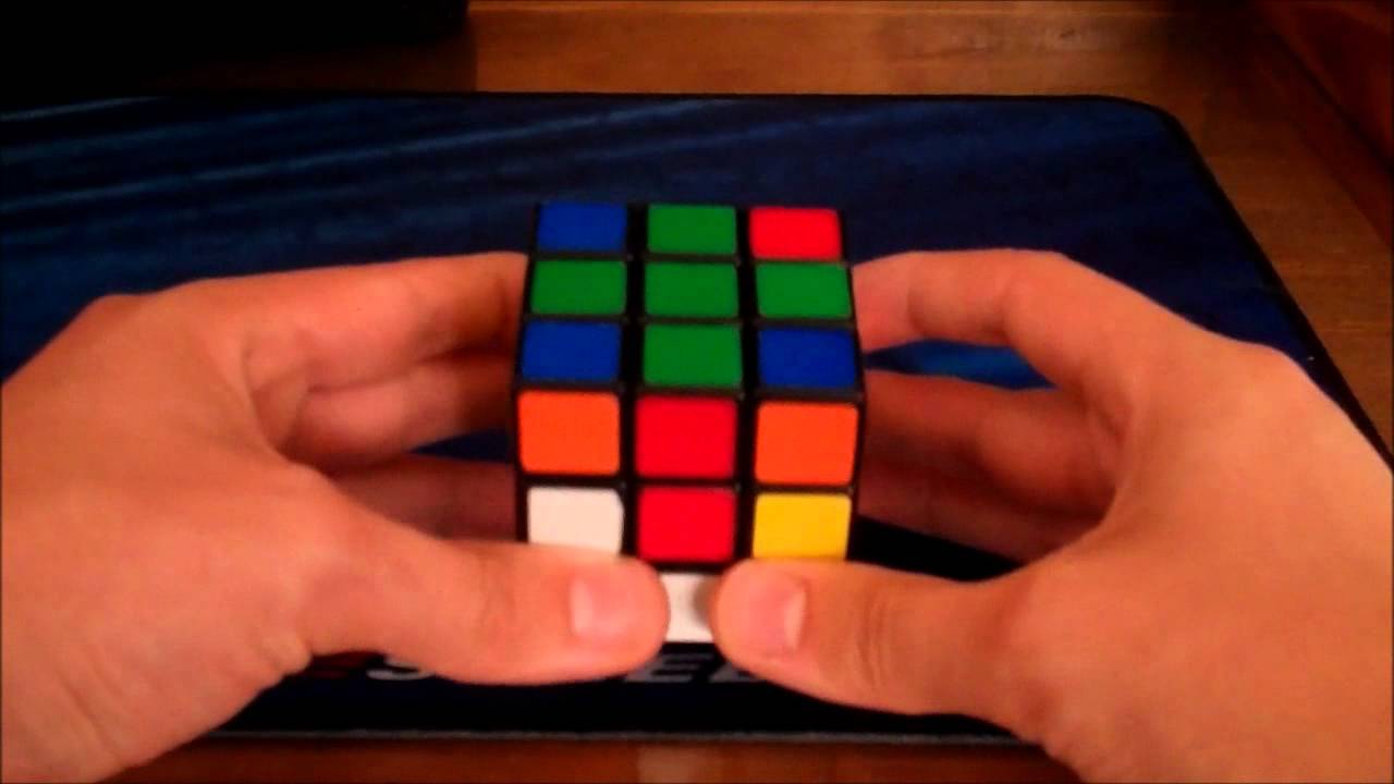 How to solve a Rubix Cube part 3: Green Cross - YouTube