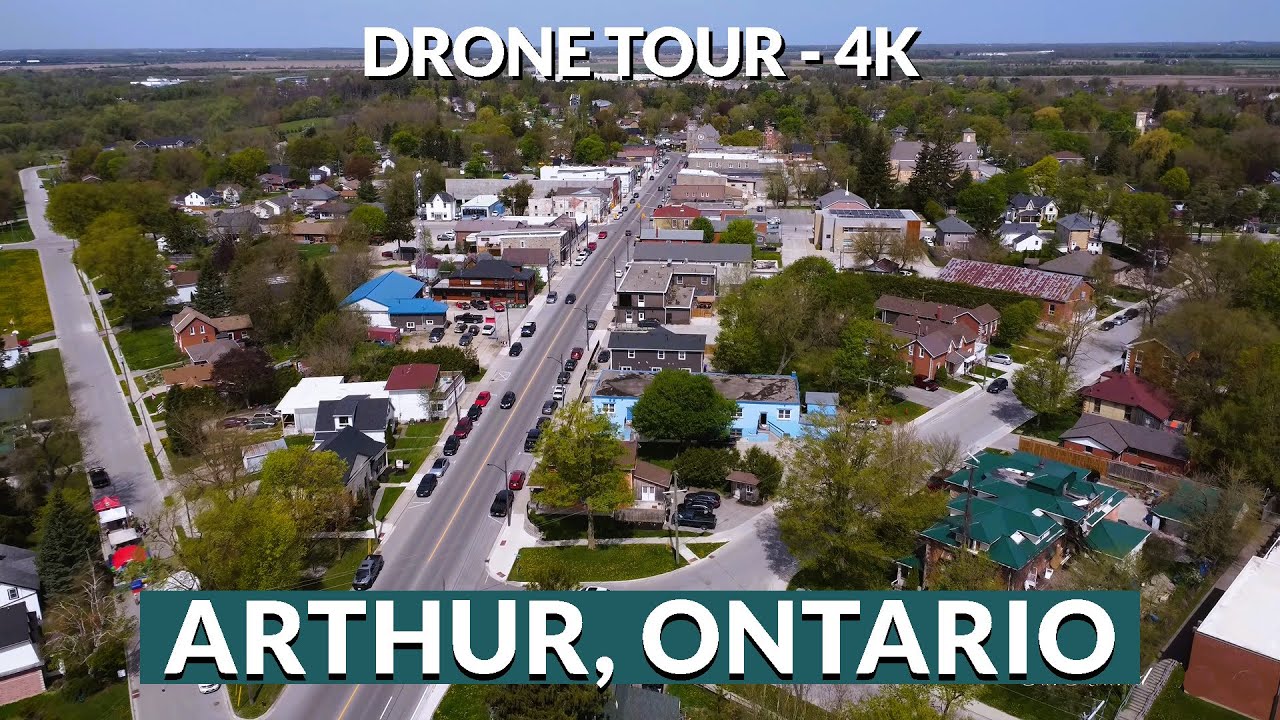 Drone Tour 4K: Arthur, Ontario - A Bird's-Eye View - YouTube