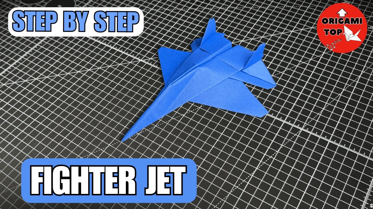Origami Fighter Jet Tutorial | How to Make Origami Fighter Jet Step by ...