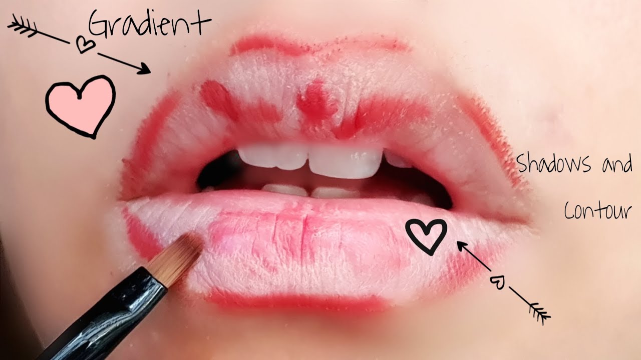 Why This technique is BETTER than Overlining your Lips ♡ 🌸 3D 입술 메이크업 🎀 ...