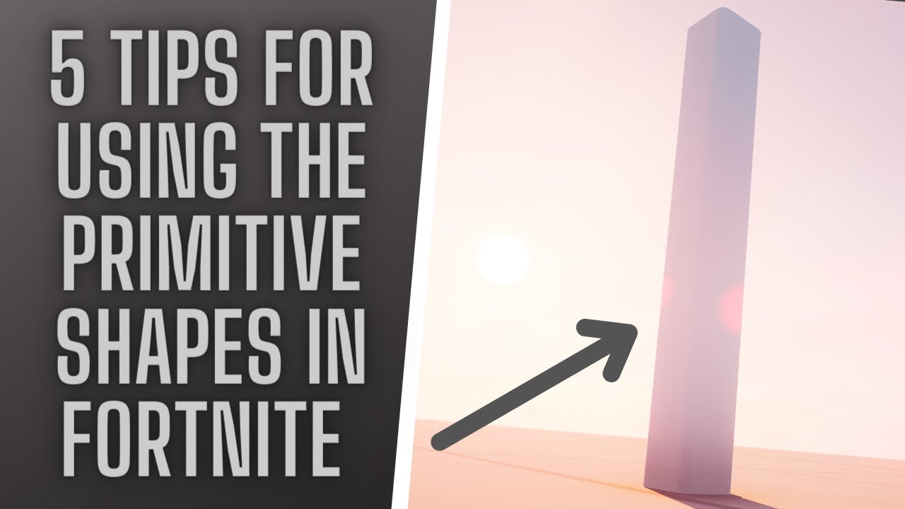 5 tips for using the primitive shapes in fortnite - YouTube