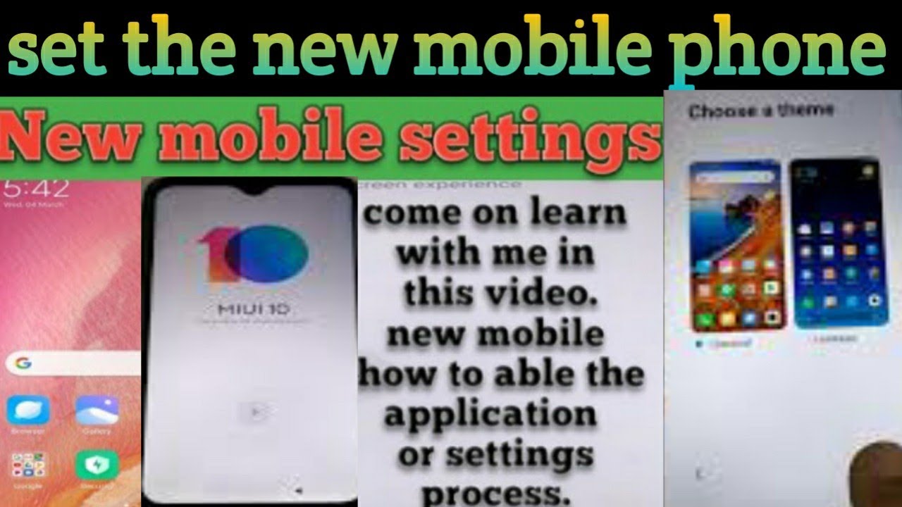 How to set new smart mobile phone format before used - YouTube