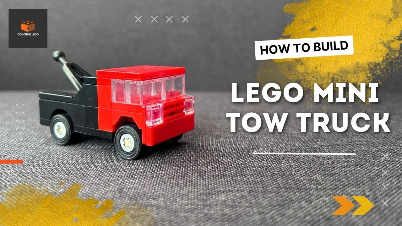 How To Build Lego Mini Tow Truck - Lego Building Instruction - YouTube