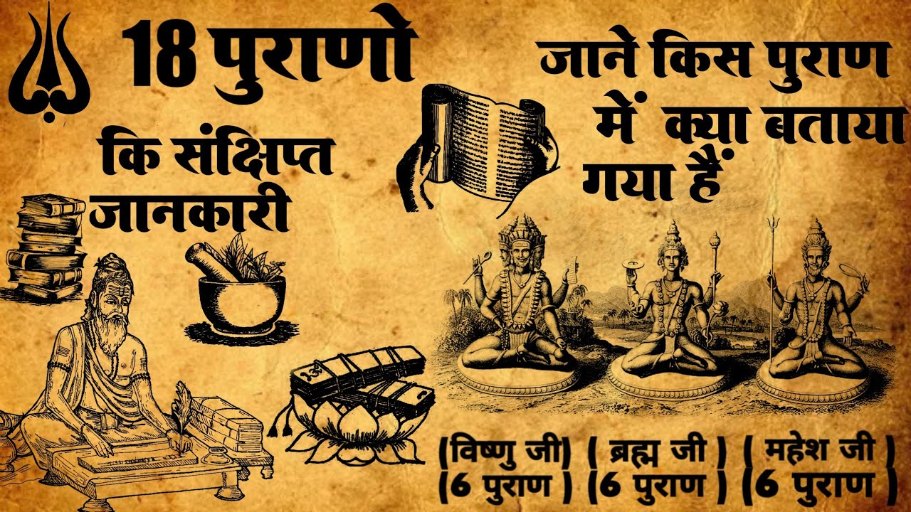 18 पुराणो का परिचय || 18 Purano Ka Name || पुराण किसे कहते हैं ...