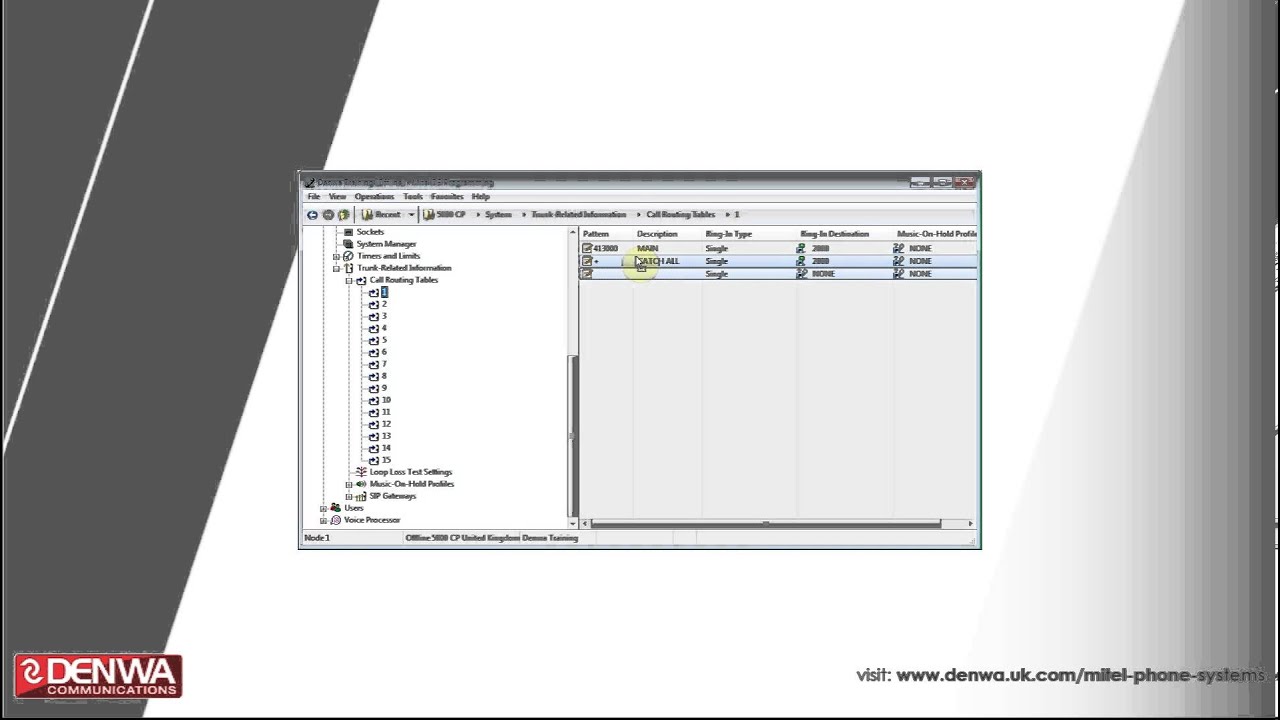 How to program a DDI on a Mitel 5000 - YouTube