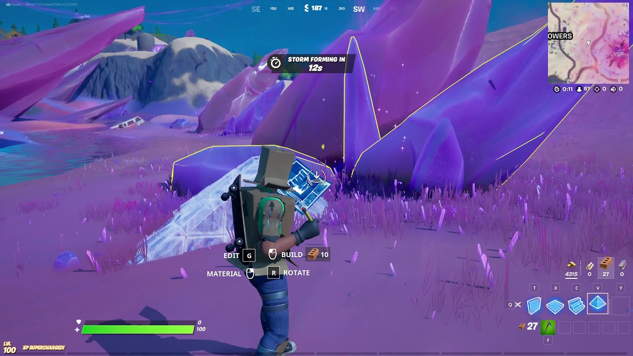 Fortnite - Basics - How to destroy the stones in Zero Point fast to get ...