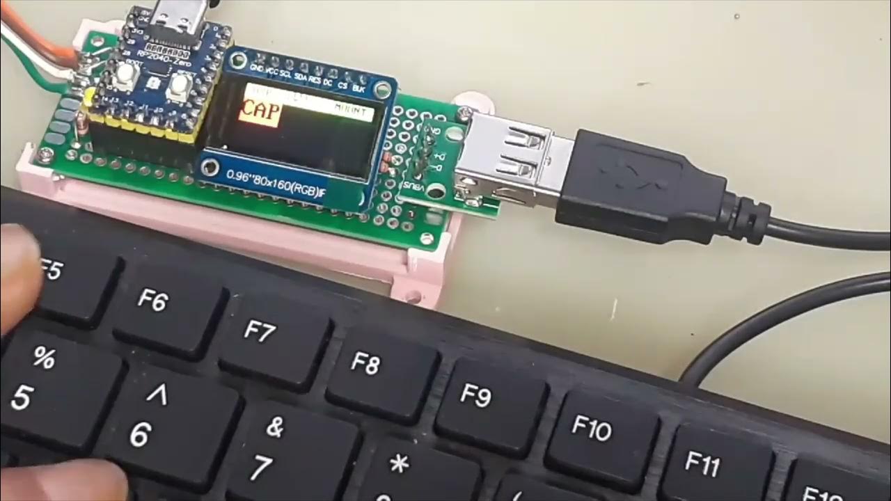 Keyboard host using rp2040 zero - YouTube