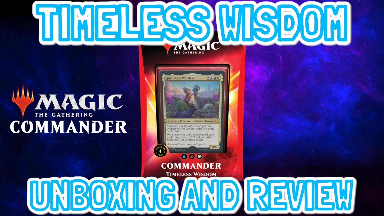 Timeless Wisdom MTG Commander 2020 Unboxing and Review! - YouTube