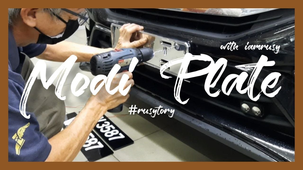 Modi number plate LED + CHROME - YouTube