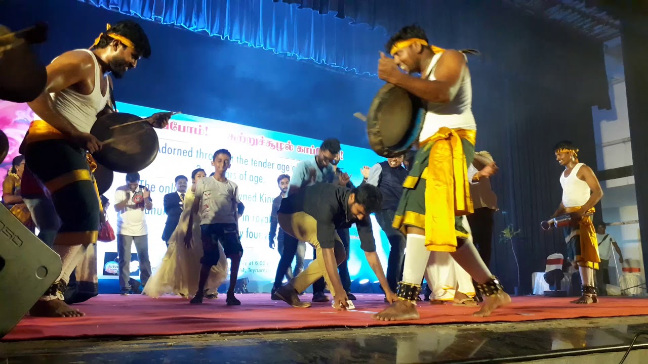 Dj Dance floor with Traditional Parai Music at Kamarajar Arangam ...