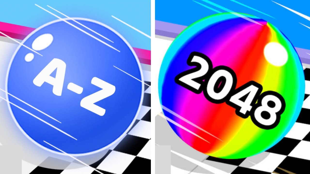 Ball Run 2048 Infinite Mode Vs A Z Run Gameplay All Games Android/IOS ...